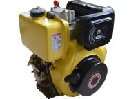 China Red color High Performance Diesel Engines 1 cylinder air cooled electric start for sale