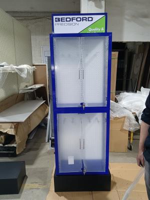 China Two Tiers Floor Standing Display Rack Supermarket Shelf Rack Corrosion Resistance for sale