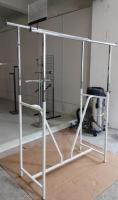 China Antirust Metal Store Fixture Rack Straight Double Bar With V Brace 60