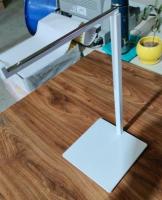 China Adjustable White Single Costumer Stand Single Arm Clothes Rack For Thrift Shops Boutiques for sale
