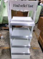 China Efficient Storage 4 Tier Retail Display Rack Commercial Supermarket Display Shelving for sale