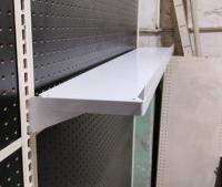 China Linear Steel Floating Shelf Heavy Duty Modern Retail Wall Shelving DIY Designed for sale