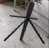 China AT-0226 Shopfitting Accessories Four Arms Handbag Rack Stand With Adjustable Height for sale