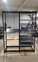China Powder Coated Cold Vault Shelving Frame Assembly High Corrosion Resistance for sale