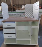 China Modern  Office Computer Desk With 3 Fabric Drawers Study Structure for sale