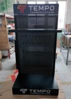 China Sturdy Pegboard Display Stand Gondola Retail Shelving Wall Display Rust Resistance for sale