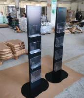 China Adjustable Shelves 4 Tier Sticker Display Stand For Vendors 4 Sided Sticker Holder for sale