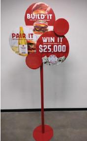 China Various Sizes Floor Standing Poster Display  Heavy Duty Pedestal Sign Holders for sale