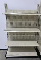 China 36'' X 16'' X 60'' Gondola Metal Store Shelving With Single Side Sections for sale