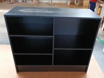 China 4' Wrap Counter Multifunctional Timber Display Unit Front Opening Display Case Anti Scratch for sale