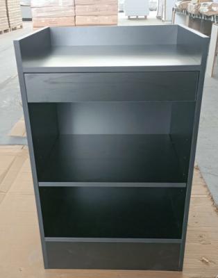 China 24''W X 20''D X 38'' H Wooden Display Cabinet Black Timber Display Unit for sale