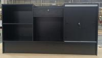 China 72''W X 18''D X 38.35'' H Wood And Glass Display Counter Cabinet Wear Resistance for sale