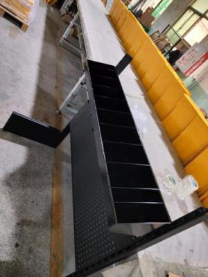 China Erosion Resistant Retail Shelving Accessories Metal Shelf Tray With 10 Adjustable Dividers for sale