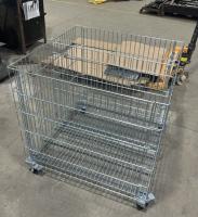 China Mobile Metal Large Wire Basket BZP Finish Personalized Design Screwless Installation for sale