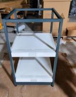 China Lightweight  Retail Tower Display 2 Tier Display Shelf Minimalist  Design for sale