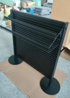 China AT-0135 Black Metal Store Display Racks For Displaying Merchandise High Durability for sale