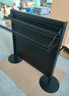 China AT-0135 Black Metal Store Display Racks For Displaying Merchandise High Durability for sale