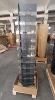 China 4 Sided Rotatable Spinning Retail Display Stand Swivel Display Rack Spatial Design for sale