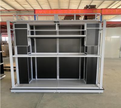 China Multi Functional Multi Tier Storage Rack 4 Way Display Rack For Commercial Supermarkets for sale
