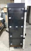 China Commercial Metal Pegboard Display Rack Multifunctional  With Label Slots for sale