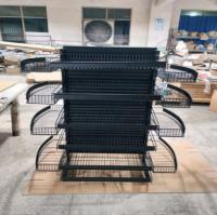 China 4 Sides All Around Height Adjustable Custom Display Rack Black AT-0041 for sale