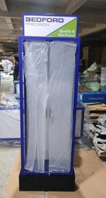 China Custom Pop Displays 2s Mobile Tower  24'' Sq Base X 72'' H Sign Header On Top for sale