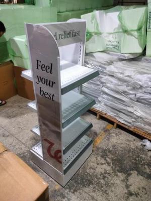 China Versatile Storage Display Rack Standing Shelf Units For Pharmacies Bakeries Store for sale