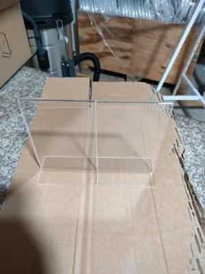 China High Durability Double Sided Sign Holder Desktop Sign Stand High Transparency for sale