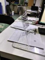 China L Shape Acrylic Sign Stand 4x6 Inches Acrylic Desktop Sign Holder for sale