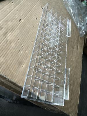 China Sturdy Clear Acrylic Lip Gloss Holder Acrylic Makeup Holder Easy To Clean for sale