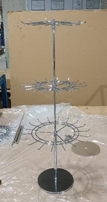 China 3 Tier Revolving Counter Display Rotating Countertop Display Easy To Assemble for sale