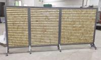 China High Durability And Stability Wood Wall Display Rack Metal Frame for sale