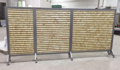 China High Durability And Stability Wood Wall Display Rack Metal Frame for sale