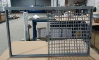 China Silver Color Grid Structure Custom Display Rack Wire Grid Door Kit Erosion Resistant for sale