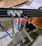 China AT-0056 Stepped Slatwall Arm Steel Fitting For Shop High Durability for sale