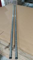 China AT-0054 Shopfitting Accessories 1800mm Split Post Stainless Steel Chrome Plated for sale