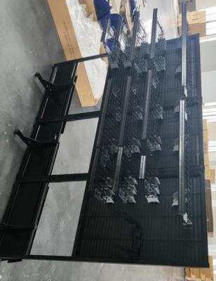 China At-0061 Black Bag Display Rack Fixtures 24 Solid Back Full Color Printing for sale