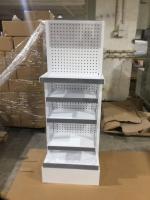 China Tower Style Pegboard Wall Display Racks For Retail Stores With Price Insert for sale