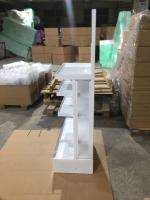 China Pegboard Gondola Shelving Standing Pegboard Display Racks With Price Insert FOF Tower Style for sale