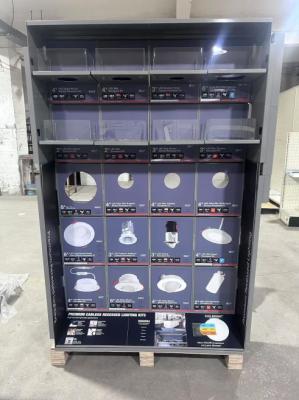 China AT-0038 Recessed Lighting Display Cases Gray Sturdy Structure Easy Assembly for sale