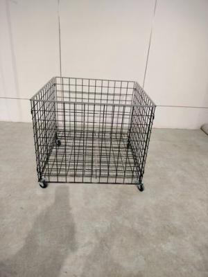 China Dump Wire Grid Bin with Locked Casters for sale