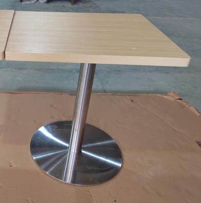 China AT-0262 Display Table Wood Top Round Coffee Table Home , Office and Commercial Use for sale