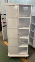 China White Multi - Compartment Mobile Storage Cabinet with Shelves for sale