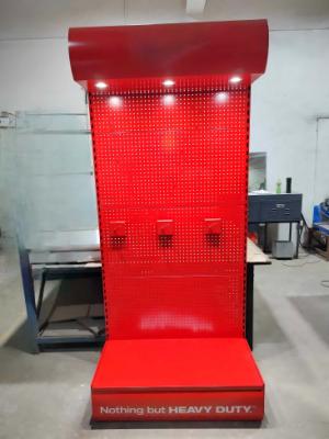 China AT-0264 Store Display  Fixture Wall Display with LED Light Tool Displays Color Customized for sale