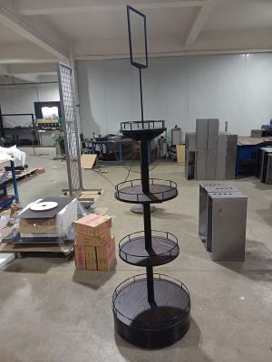 China heavy duty supermarket metal stand with round shelves for sale