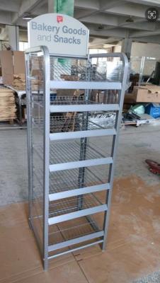 China 7-Shelf Bread Rack – Perfect for Bakery Goods and Snacks Display for sale