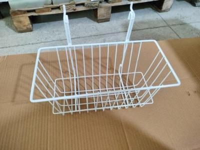 China AT-290 Slatwall Hanging Wire Basket - Heavy Duty Metal Storage Basket for Retail Display & Organization for sale