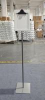China AT-292 Clipboard Stanchion Stand, Metal Frame Sign Holder with Clip for Retail Shops for sale
