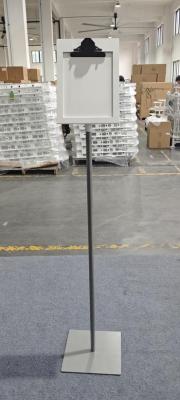 China AT-292 Clipboard Stanchion Stand, Metal Frame Sign Holder with Clip for Retail Shops for sale
