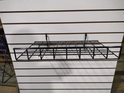 China SHELF WITH FRONT LIP -BLACK - GRID / SW for sale